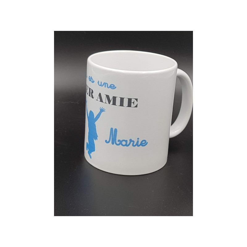 Tasse "super amie" à personnaliser